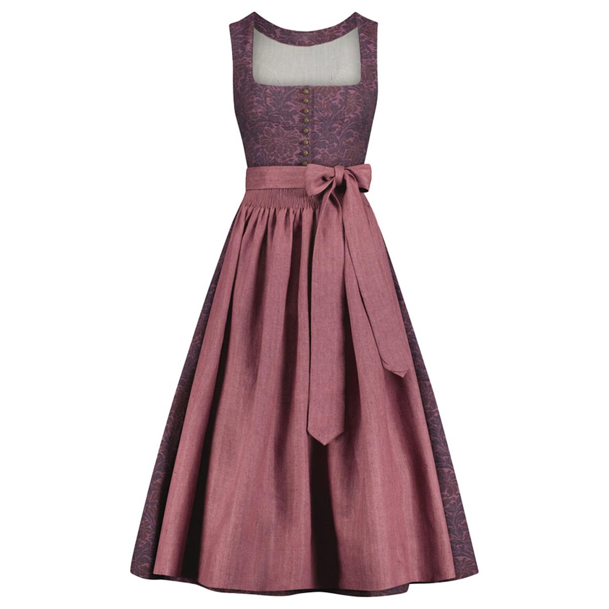 Purple Taupe Dirndl – Authentic Bavarian Dress – Oktoberfest Outfits